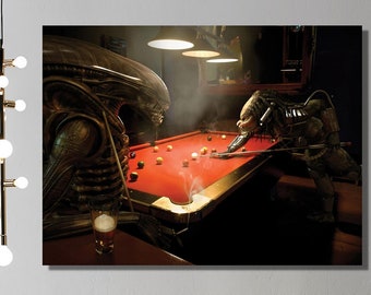 Alien Vs Predator Canvas - Etsy