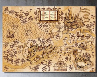 Wizard Map Poster - Etsy