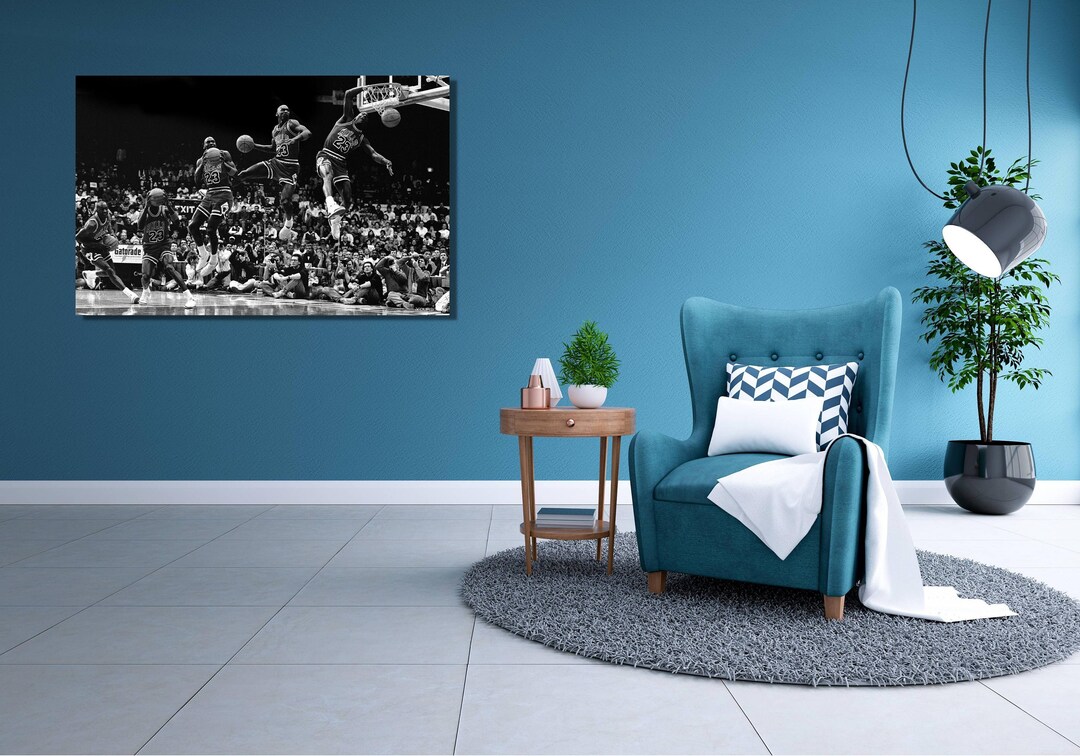Michael Jordan Last Shot Poster Michael Jordan Canvas Art - Etsy
