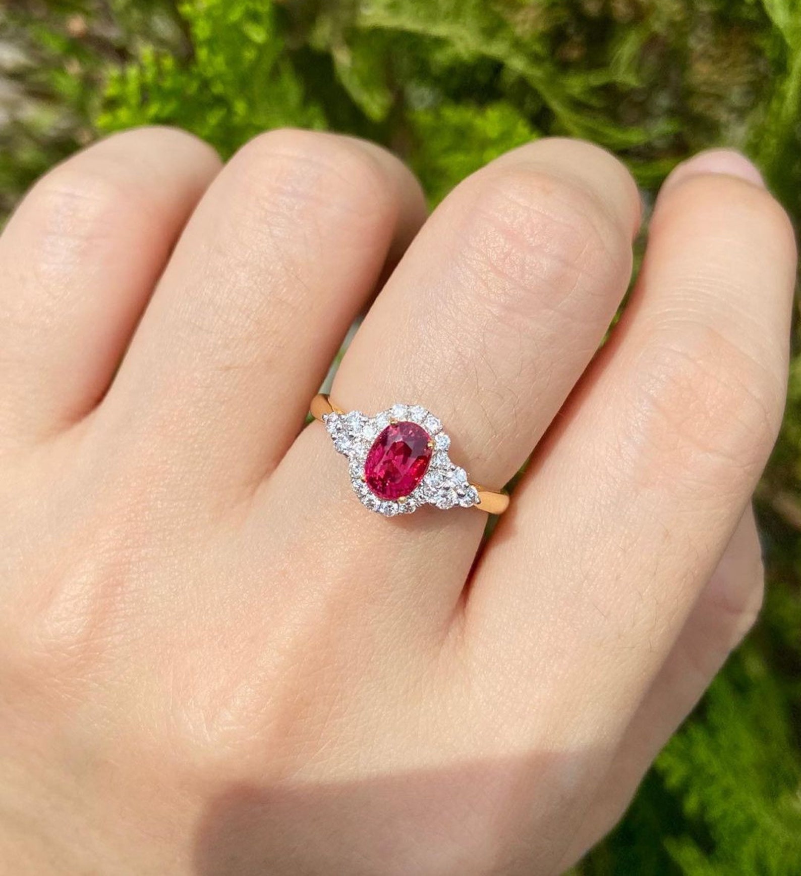 Gorgeous Mahenge Spinel Ring Oval Cut Spinel Ring Vintage - Etsy