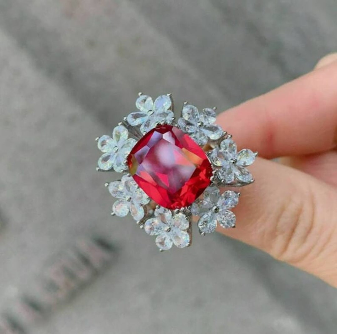 Mahenge Spinel Ring925 Sterling Silver Vintage Stone Ring - Etsy