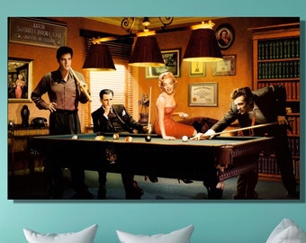 Elvis Pool Poster - Etsy