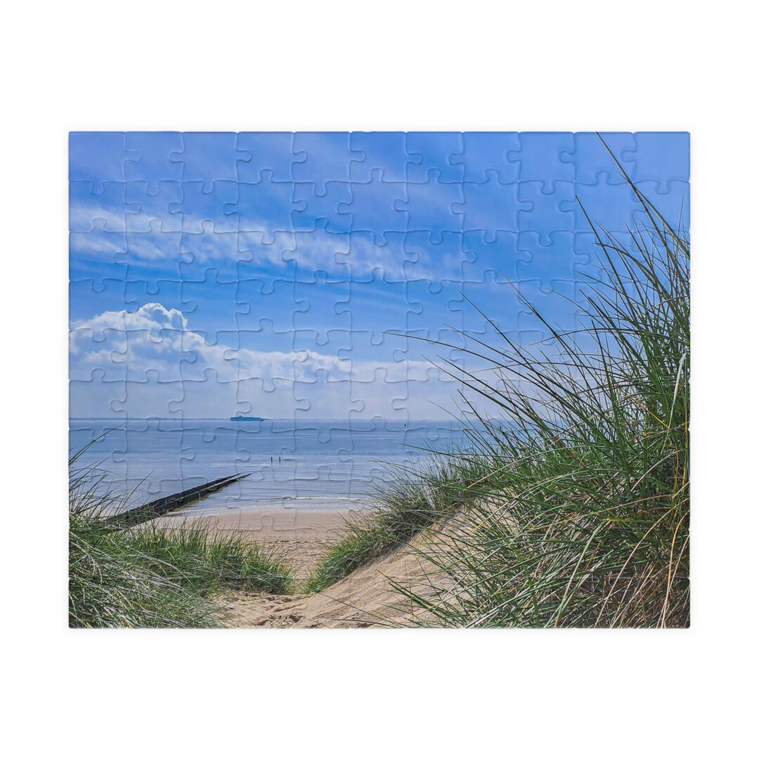 Serene Beach Scene Puzzle, Relaxing Jigsaw for Adults and Kids, Perfect ...
