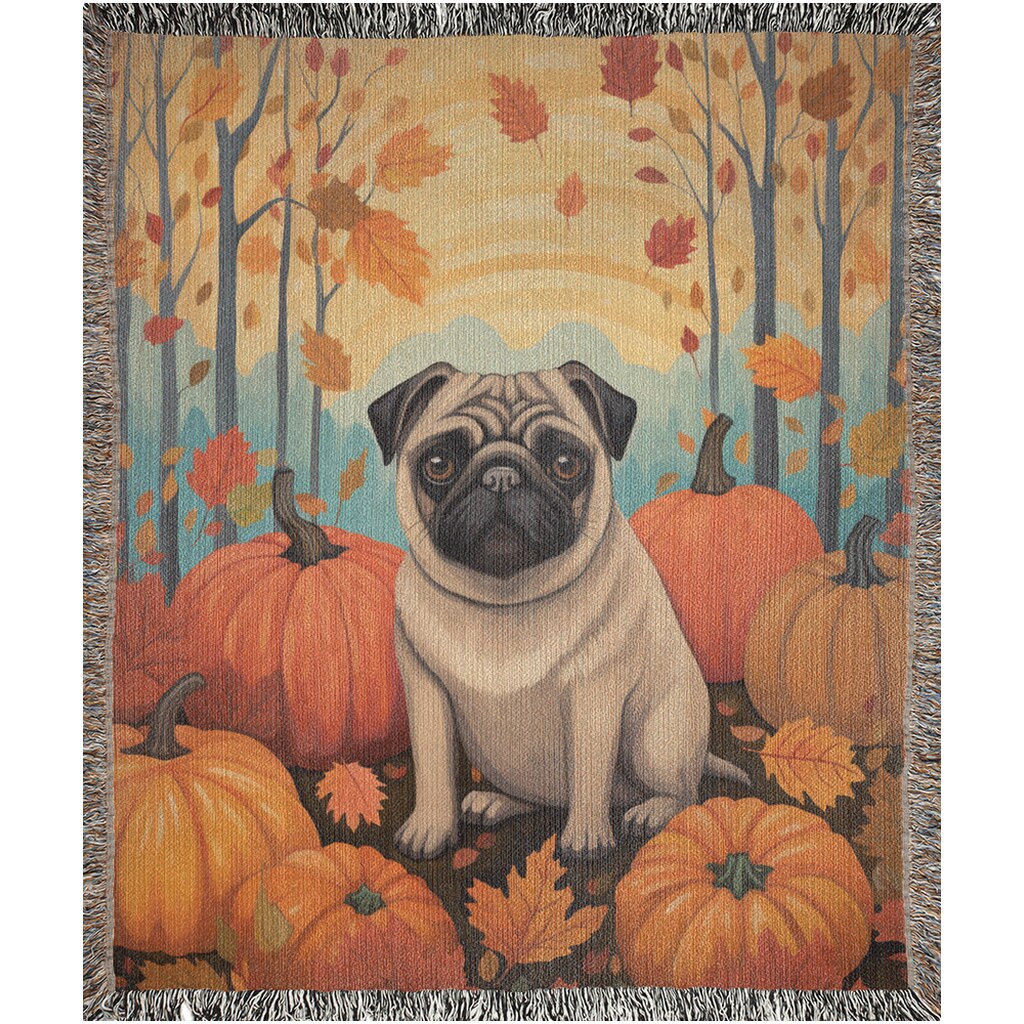 Pug Blanket Pug Frenchie Pug Fall Decor Gift for Pug Mom - Etsy