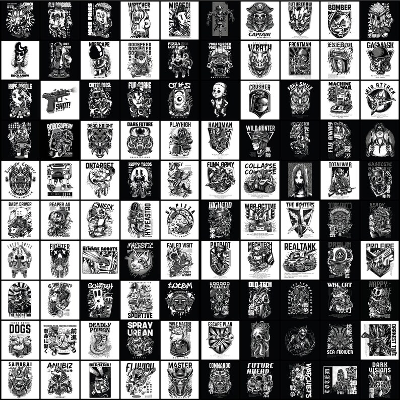 Ultimate Vector Artwork Digital Arts for Print on Demand Tshirt Design ...