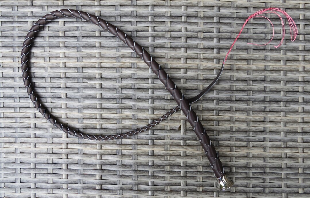 35/3ft Steel Grey Singletail Whip - Etsy