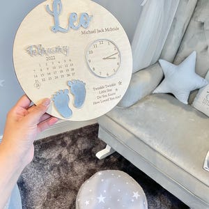 Personalized Baby Keepsake Plaque Birth Announcement Gift Sign, New ...