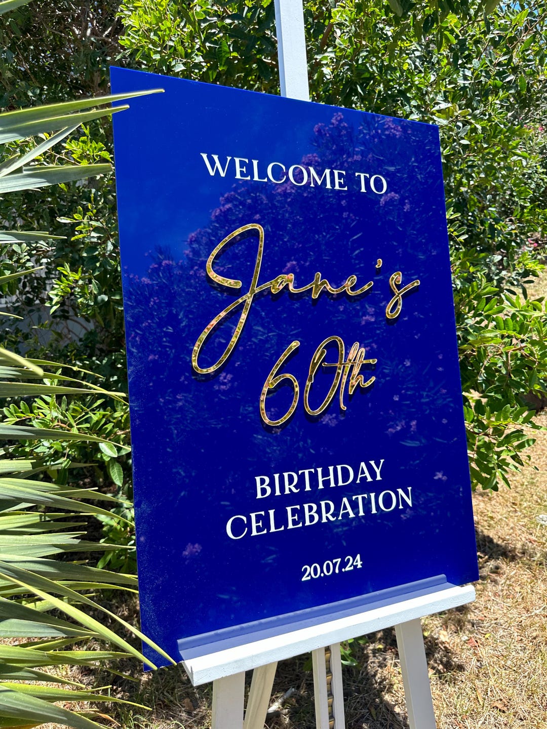 Acrylic Birthday Welcome Sign, Perspex Happy Birthday Sign, Bday Party ...