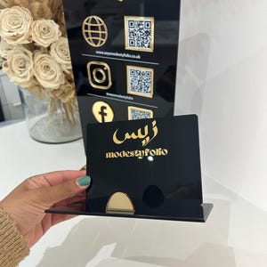 Logo Branded Acrylic Business Card Holder, Perspex Custom Business Card ...
