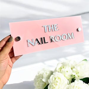 Custom 3D Acrylic Treatment Room Sign for Door or Wall, Modern Salon ...