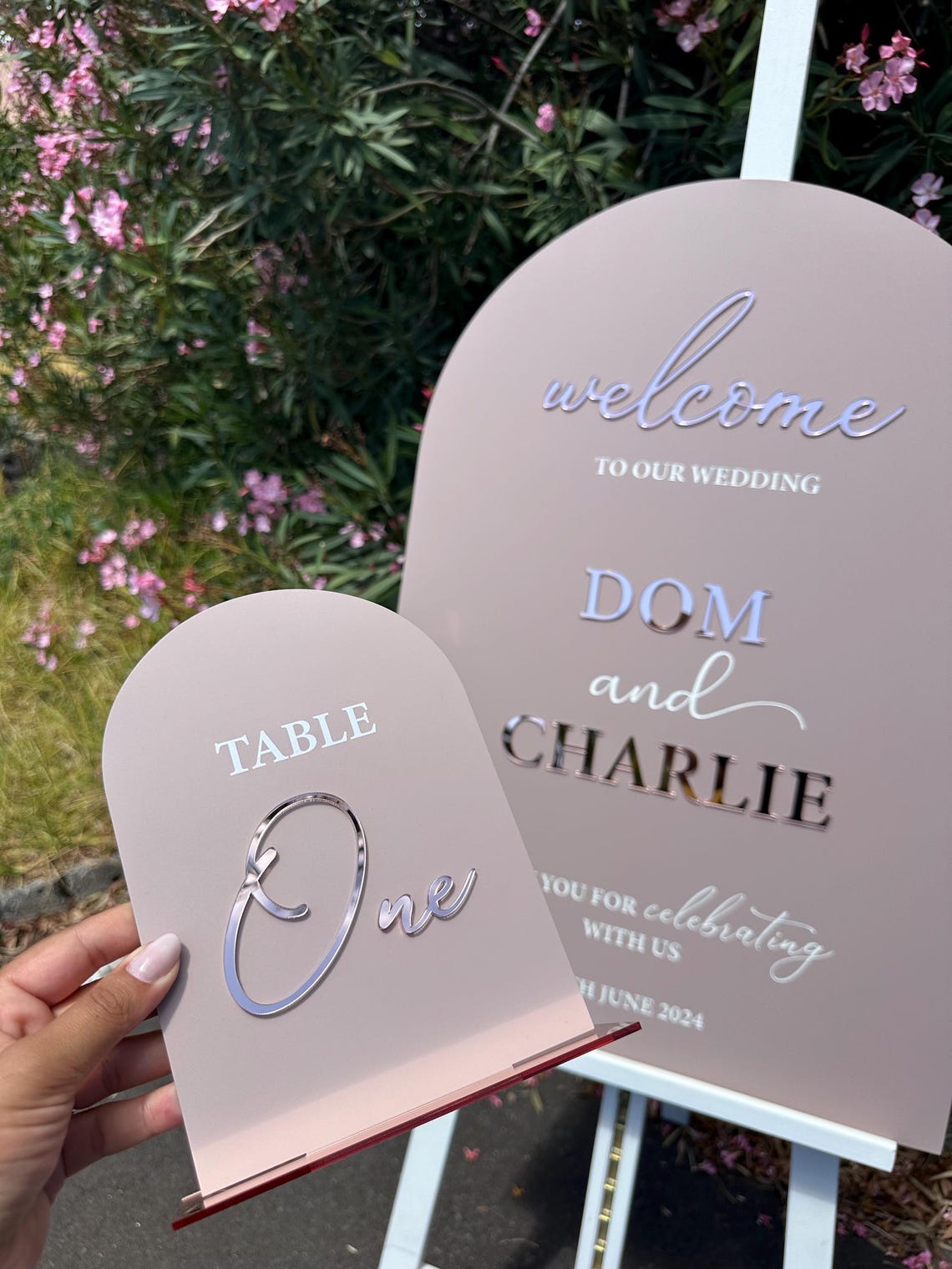 3D Acrylic Arched Table Numbers, Wedding Table Numbers, Acrylic Table ...
