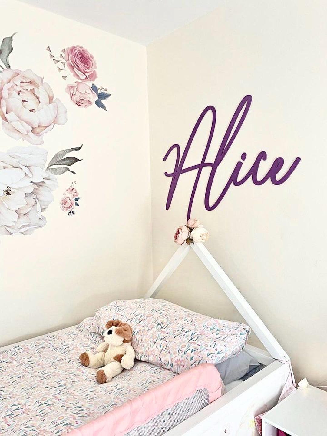 Personalised Name Sign, Nursery Name Sign, Wooden Baby Name Sign ...