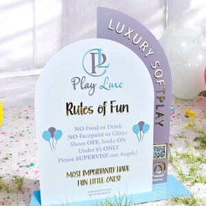 Acrylic Play Rules Sign, Soft Play Rules, Bouncy Castle Business ...