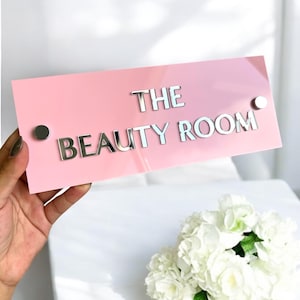Custom 3D Acrylic Treatment Room Sign for Door or Wall, Modern Salon ...