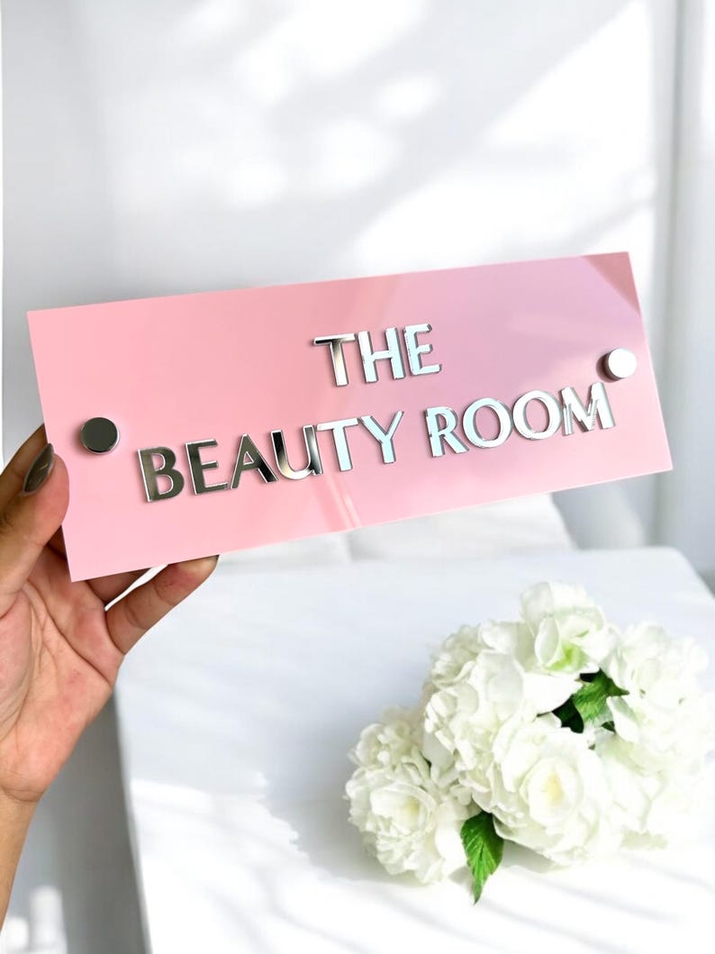 Custom 3D Acrylic Treatment Room Sign for Door or Wall, Modern Salon ...