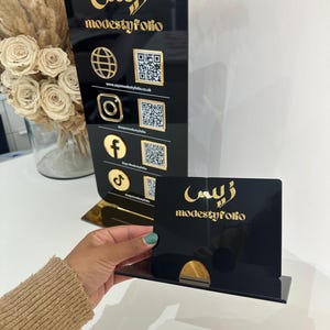 Logo Branded Acrylic Business Card Holder, Perspex Custom Business Card ...