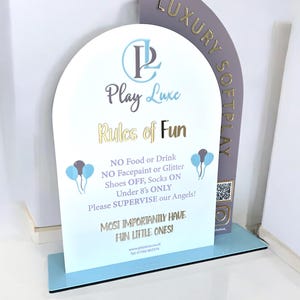 Acrylic Play Rules Sign, Soft Play Rules, Bouncy Castle Business ...
