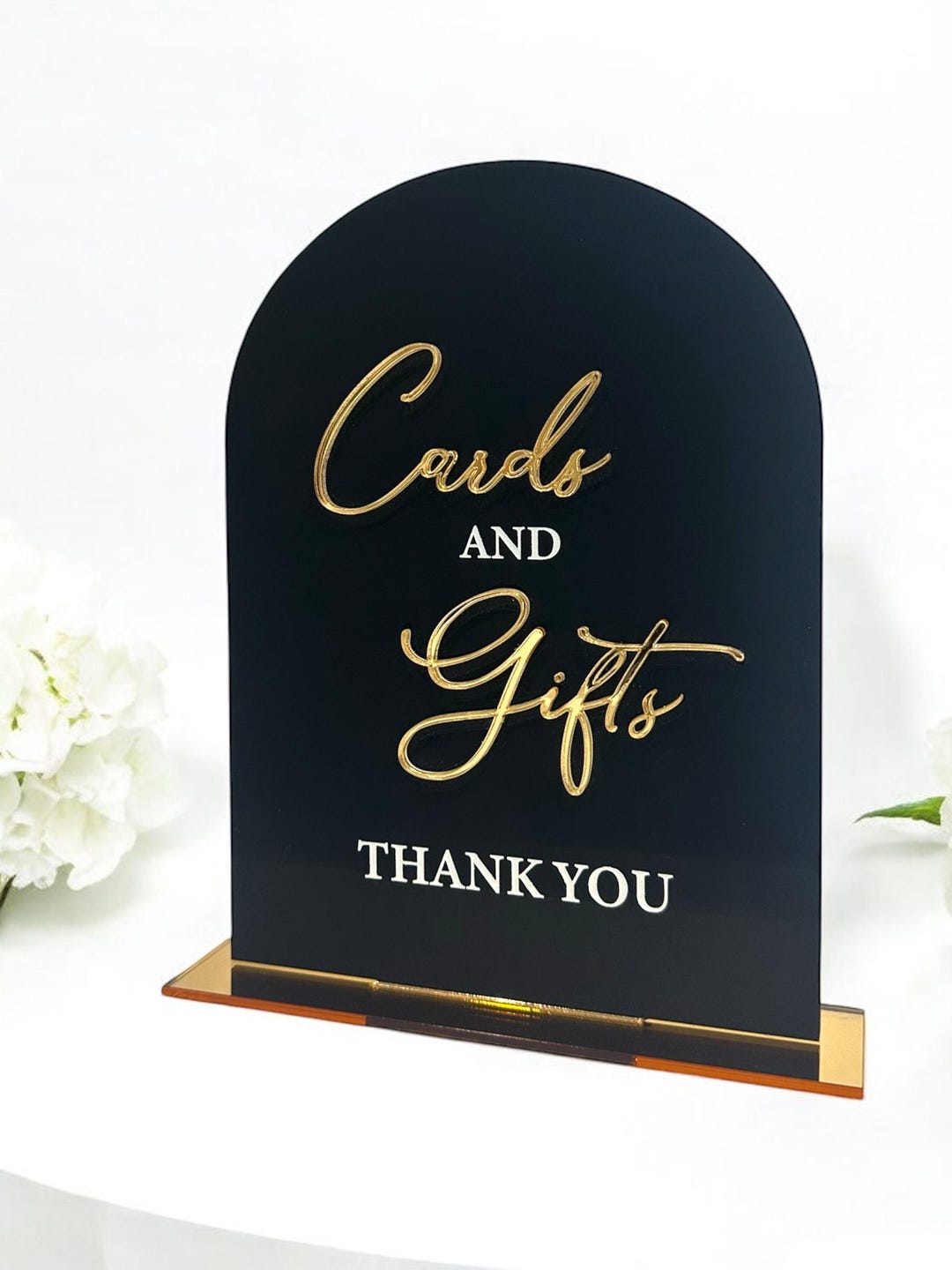 Custom Acrylic Cards and Gifts Sign, Perspex Wedding Gifts Plaque ...