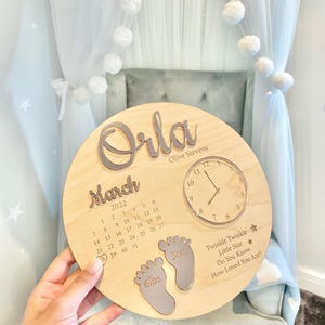 Personalized Baby Keepsake Plaque Birth Announcement Gift Sign, New ...