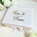 Luxury Personalized Wedding Box, Custom Keepsake Gift, Wedding Memory ...