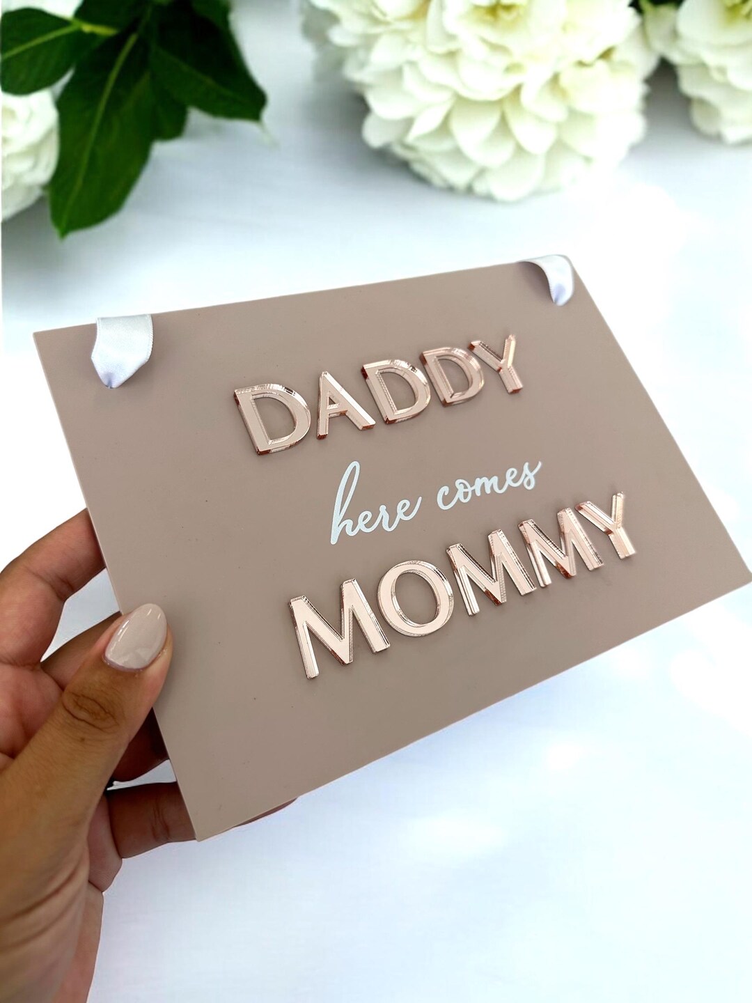 Custom Acrylic Page Boy Sign, Personalised Wedding Sign for Son or ...