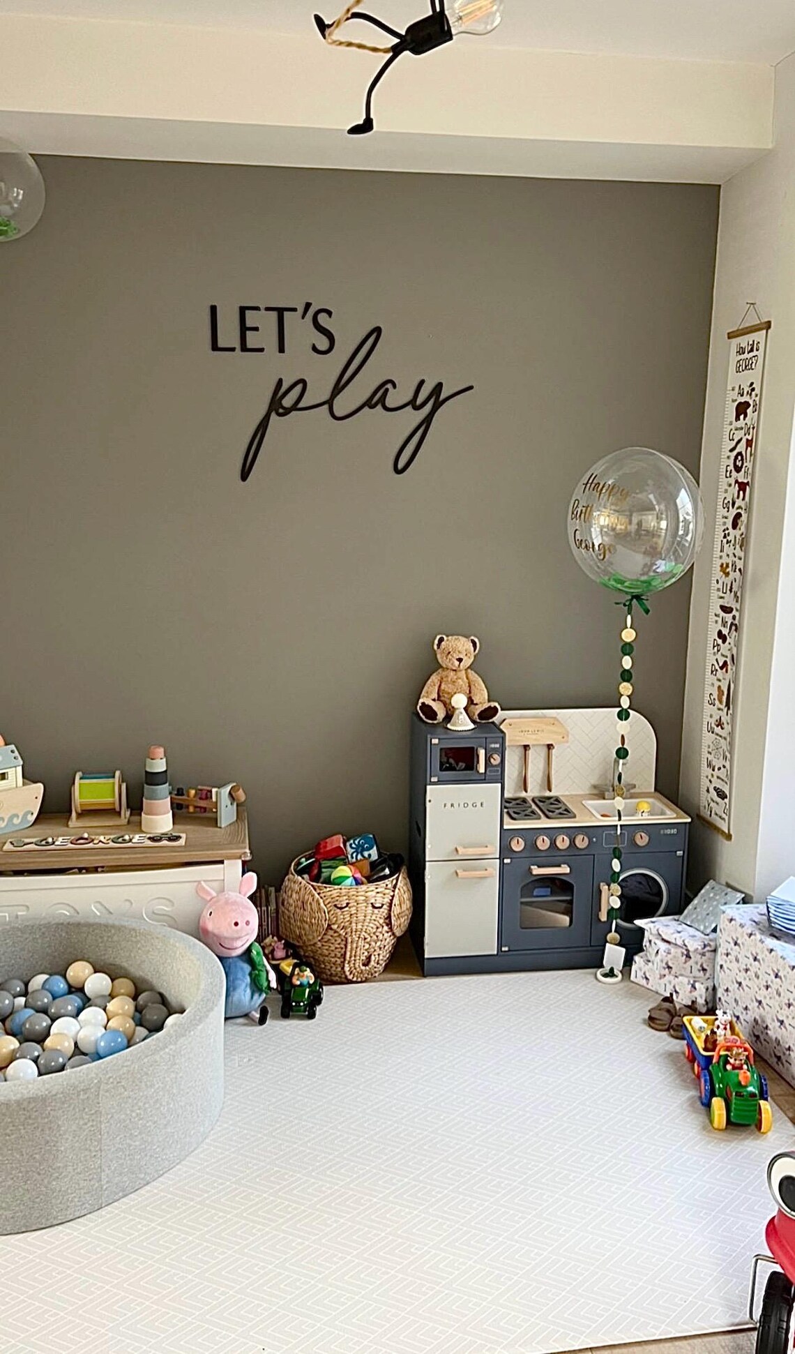 Let's Play Wall Sign, Playroom Sign, Wooden Nursery Plaque, Nursery ...