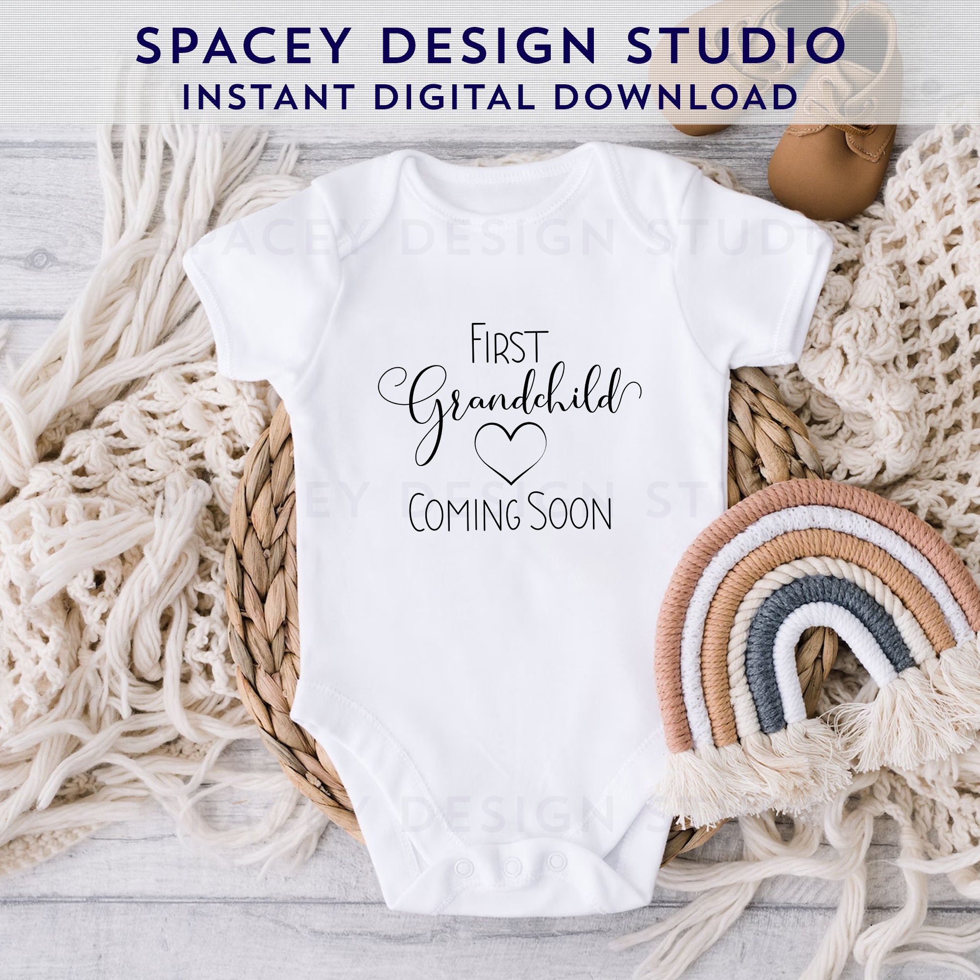 First Grandchild Coming Soon Digital File, Instant Download, Svg, Png ...