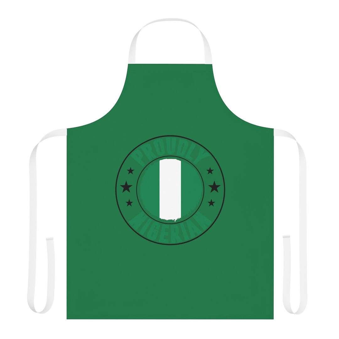 Nigerian Themed Green Kitchen Apron - Etsy