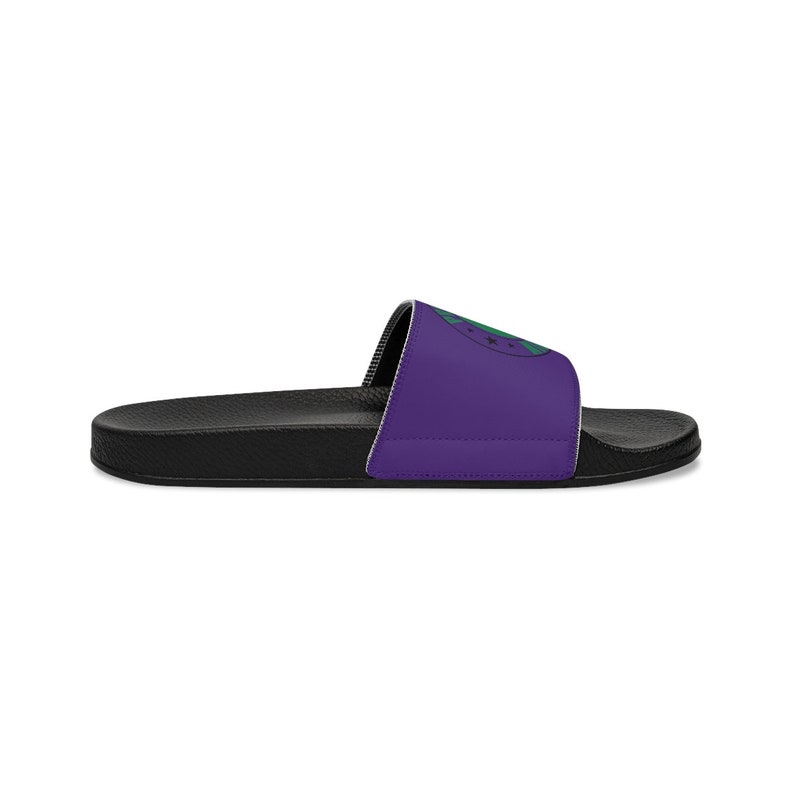 Nigerian Themed Purple Men's Slide Sandals - Etsy