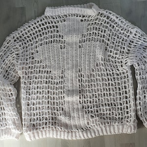 Crochet Cross Sweater Pattern - Etsy
