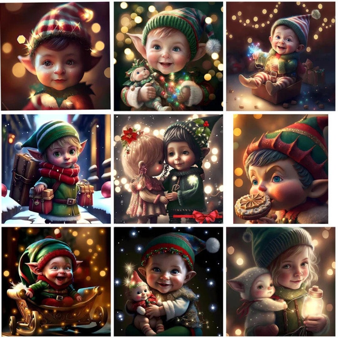 Christmas Elf Stickers Crafts and Scrapbooking Stickers Kids Toys Book ...