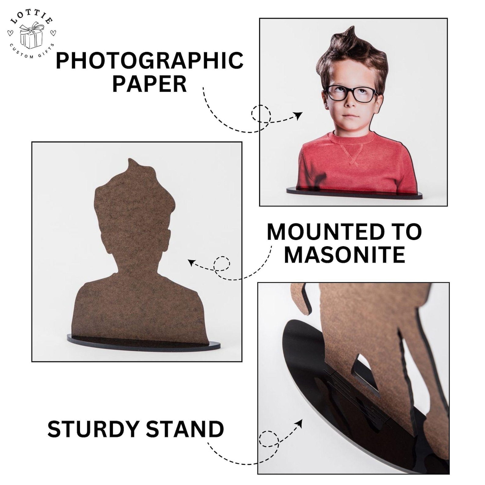 Custom Photo Statuette, Photo Cutouts, Valentine's Gift for Her, Gift ...