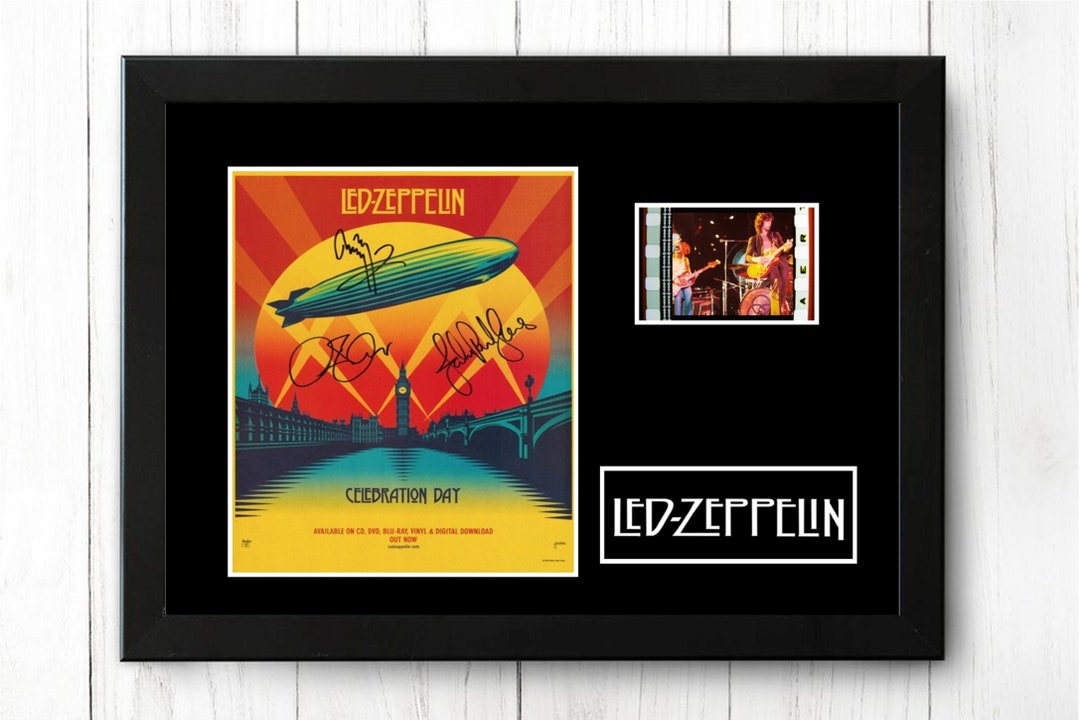 Led Zeppelin Original Film Cell Display Signed Fathers Day Gift ...