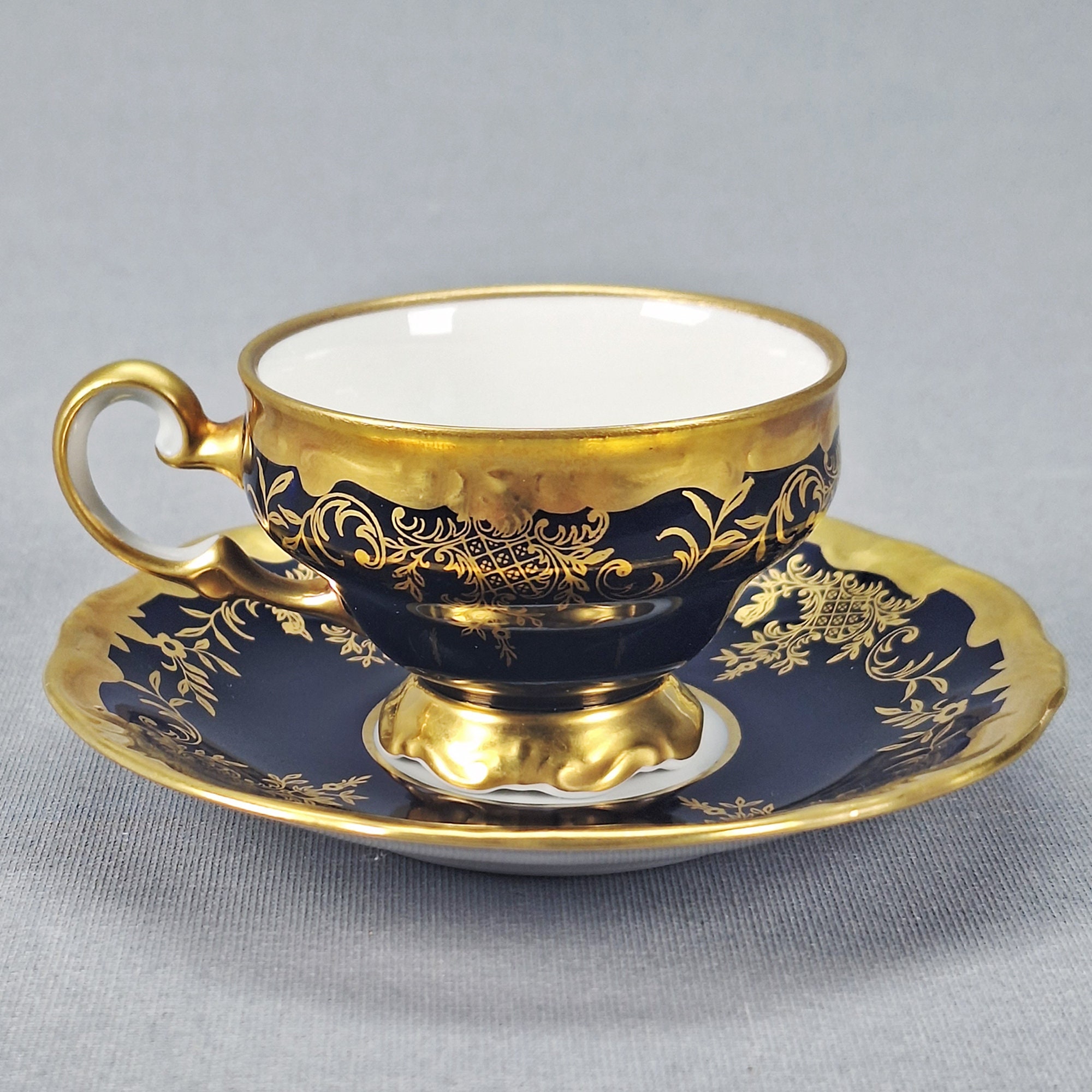 Vintage Echt Kobalt Weimar Porcelain Cup With Saucer, Inspired by ...