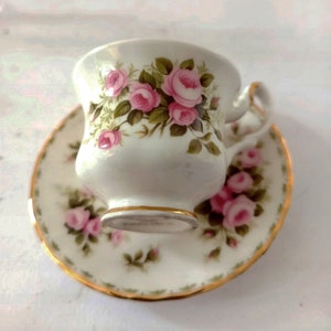 Vintage Porcelain June Cup Saucer by Royal Albert Bone China England ...