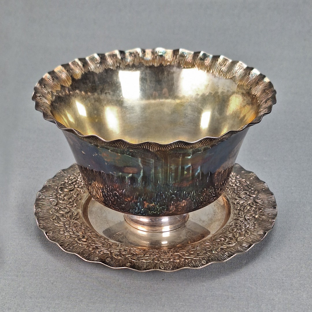 Vintage Nils Johan Amsterdam Prima NS ALP Silver Plated Footed Bowl ...
