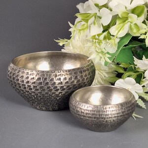 Vintage Norwegian Pewter Troll Tinn Two-bowl Set, Handmade 1970s ...