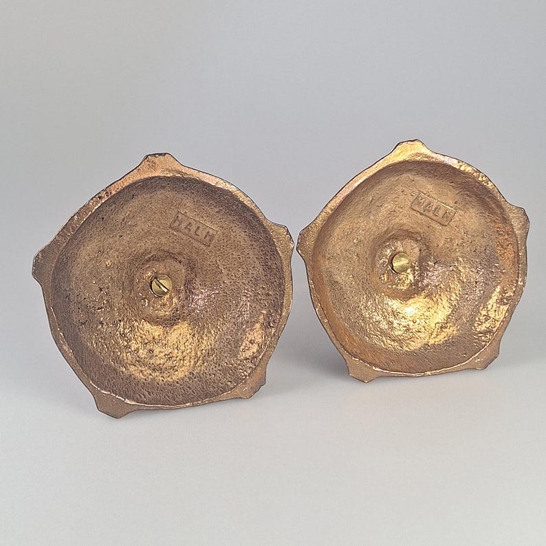 Swedish MALM Candlesticks Pair, Rococo Revival Bronze Alloy, C.1920s ...