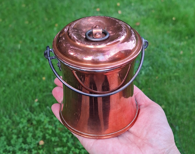 Vintage Swedish Copper Pot With Lid,mark Handarbete SES, Plant Pot ...