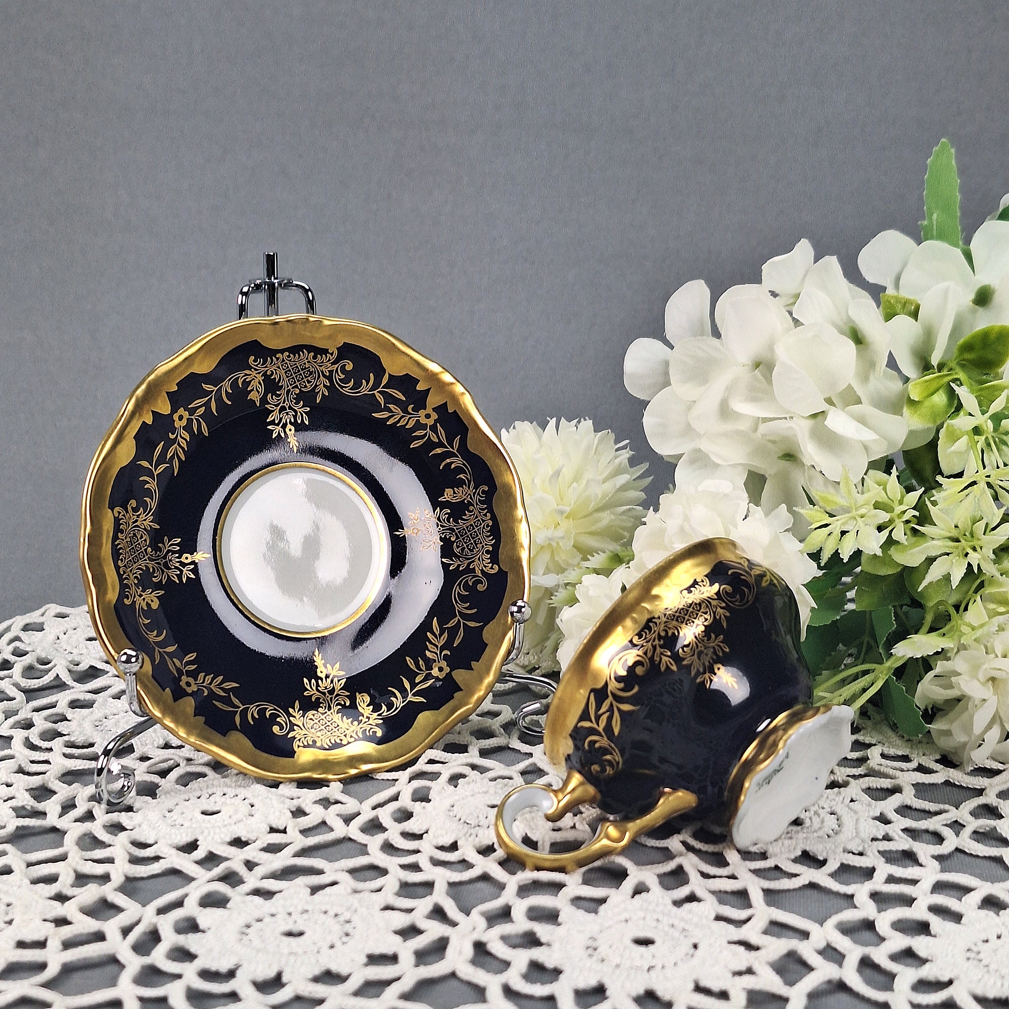 Vintage Echt Kobalt Weimar Porcelain Cup With Saucer, Inspired by ...