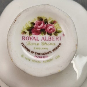 Vintage Porcelain June Cup Saucer by Royal Albert Bone China England ...