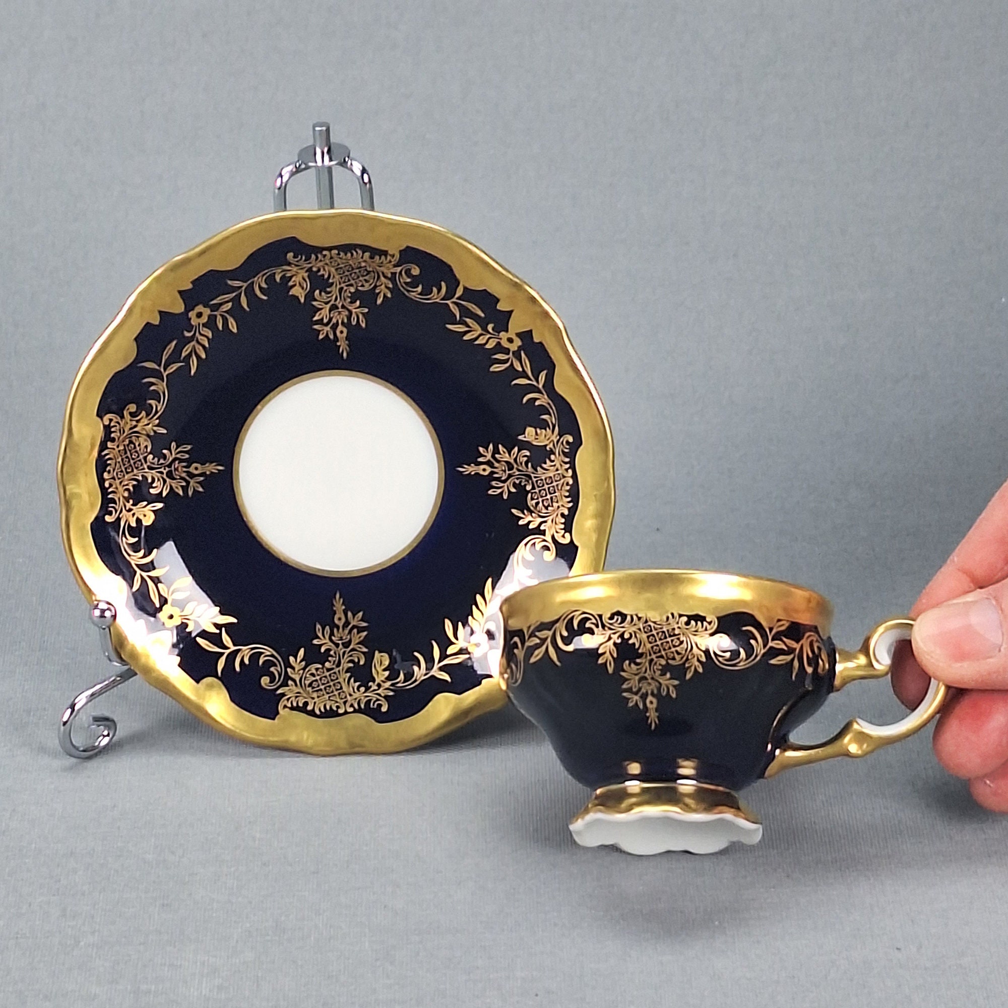 Vintage Echt Kobalt Weimar Porcelain Cup With Saucer, Inspired by ...