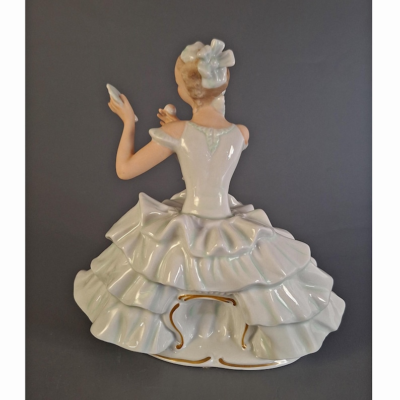 Wallendorf Ballerina Figurine, Hand-painted German Porcelain, Rococo ...