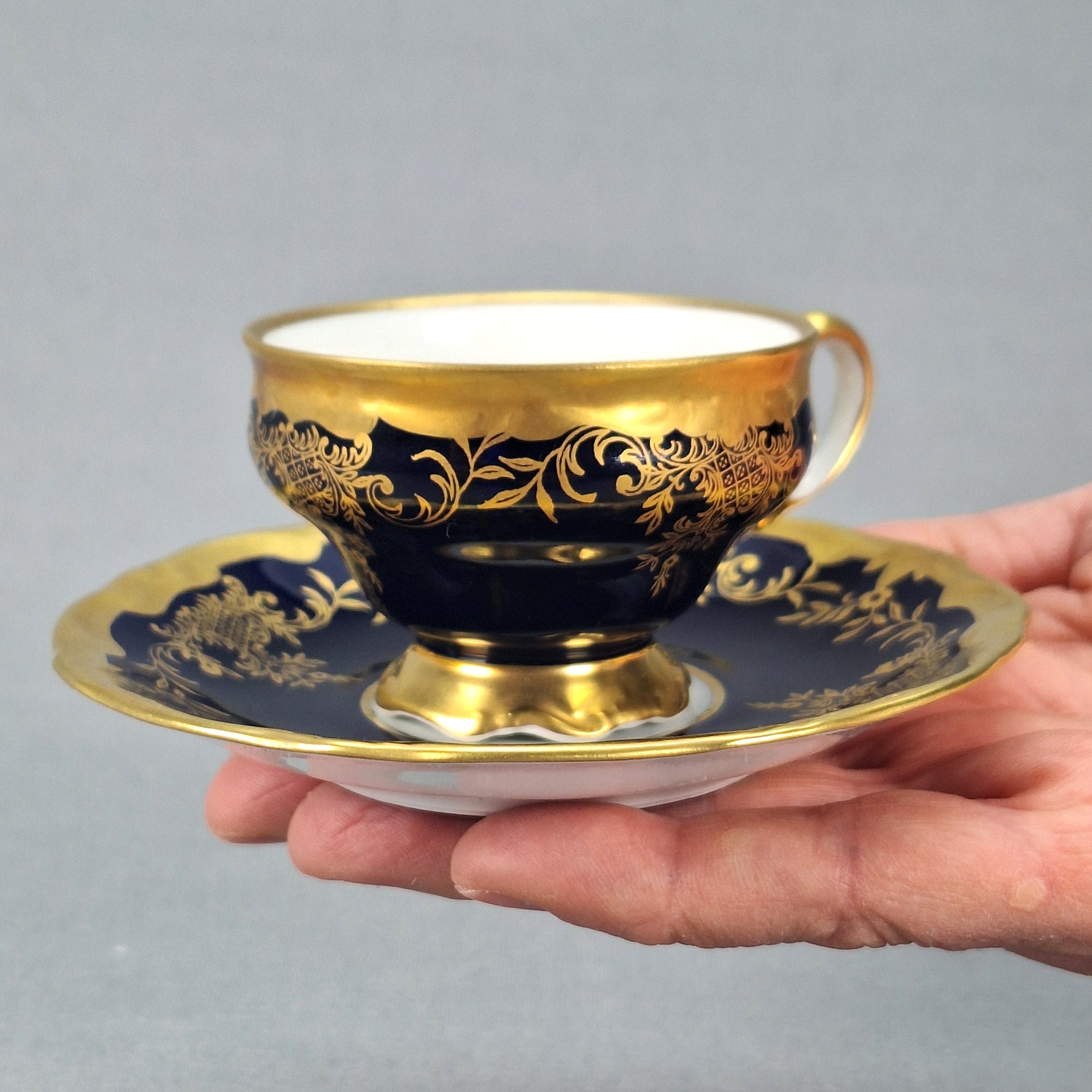 Vintage Echt Kobalt Weimar Porcelain Cup With Saucer, Inspired by ...