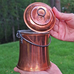Vintage Swedish Copper Pot With Lid,mark Handarbete SES, Plant Pot ...