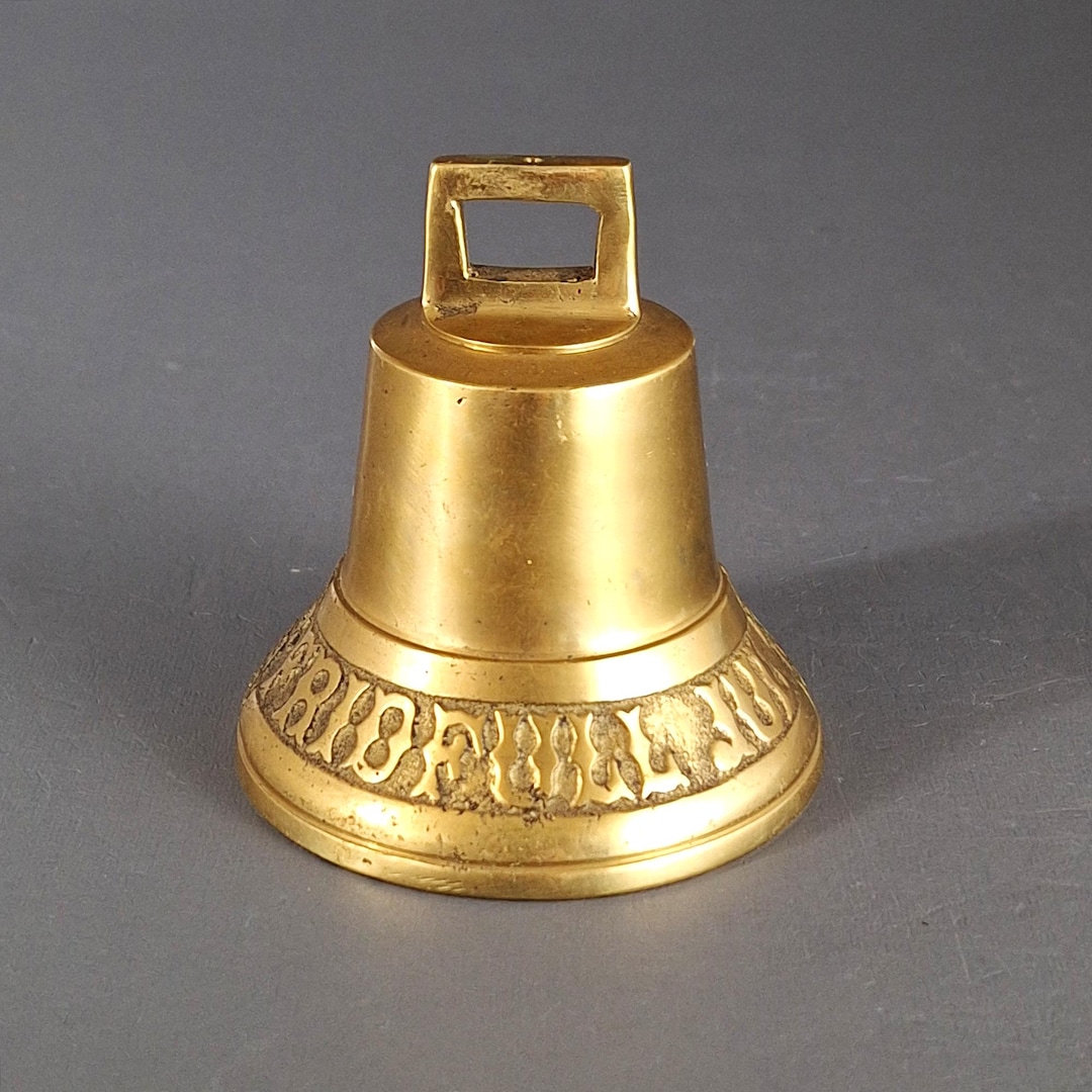 Vintage Swedish Brass Horse Bell With Christmas Message – Fridfull Jul ...