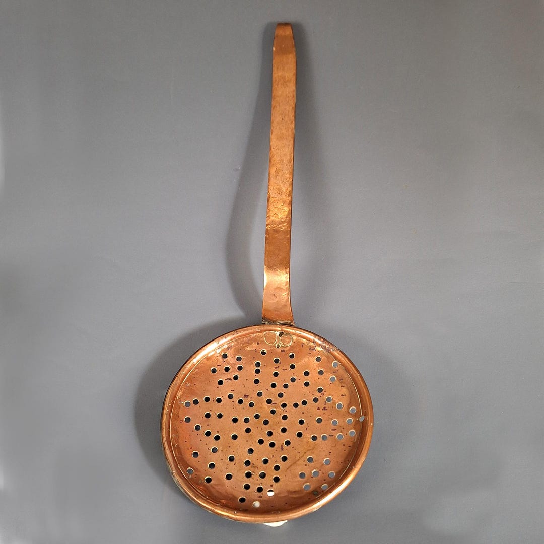 Vintage Swedish Copper Colander, Mid-century Handcrafted - 'coppar ...
