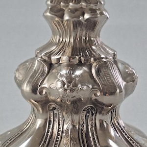 Antique Pair of Prima NS Candlesticks, Elaborate Baroque Style ...