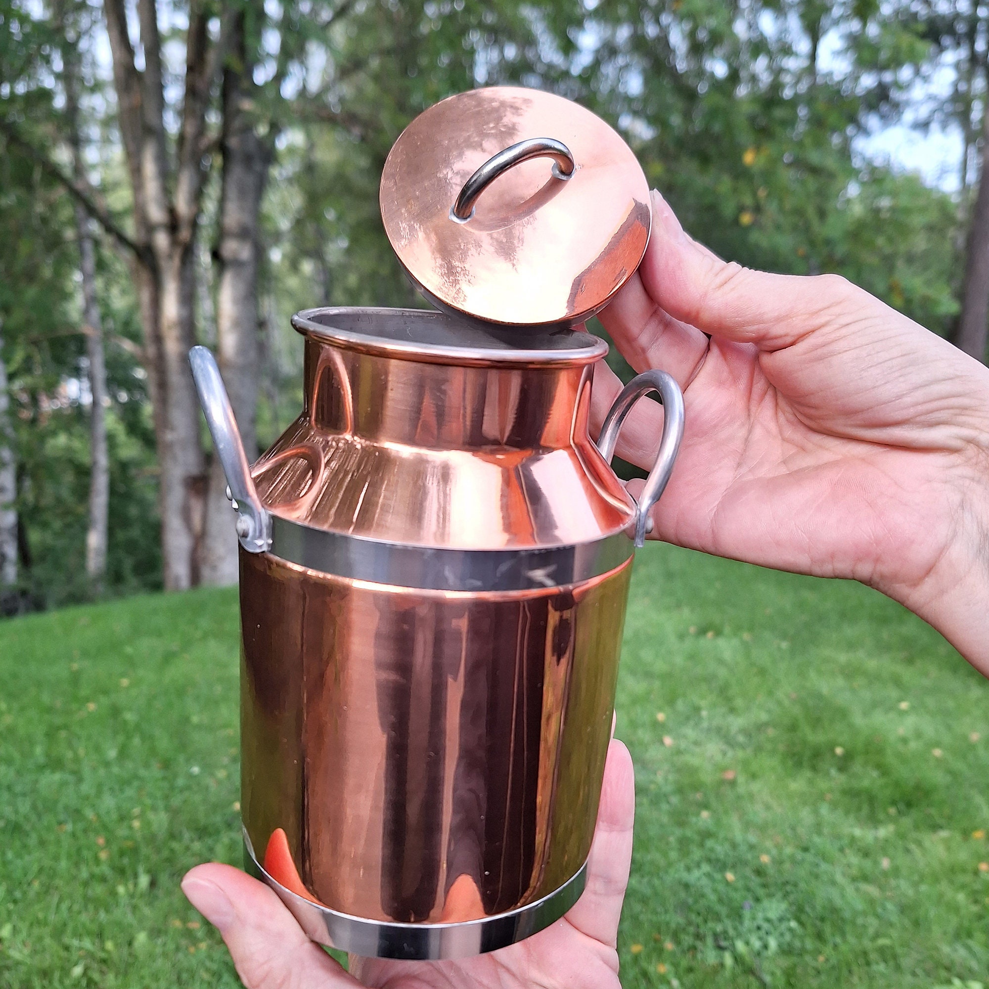 Vintage Swedish Copper Milk Can, Stamp Dorra Produkter,craftsman ...