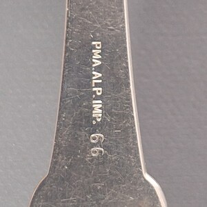 Vintage Nickel Silver Serving Spoons Set of 2 – Swedish Silver Stamped ...